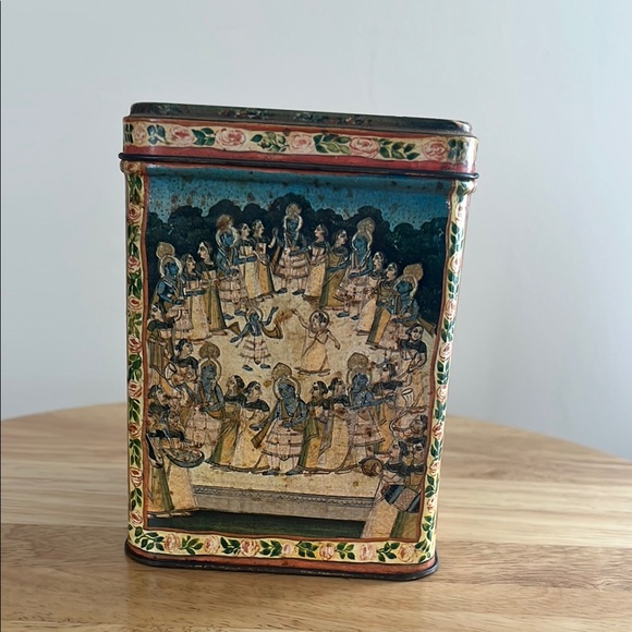 ben rickert | Accents | Vintage Ben Rickert Tin Canister Rajasthani Art ...